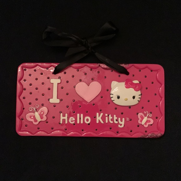 Hello Kitty | Accessories | Hello Kitty Wall Sign Plaque 4x7 | Poshmark